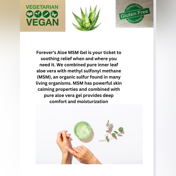 forever living products | Skincare | Aloe Msm Gel | Poshmark